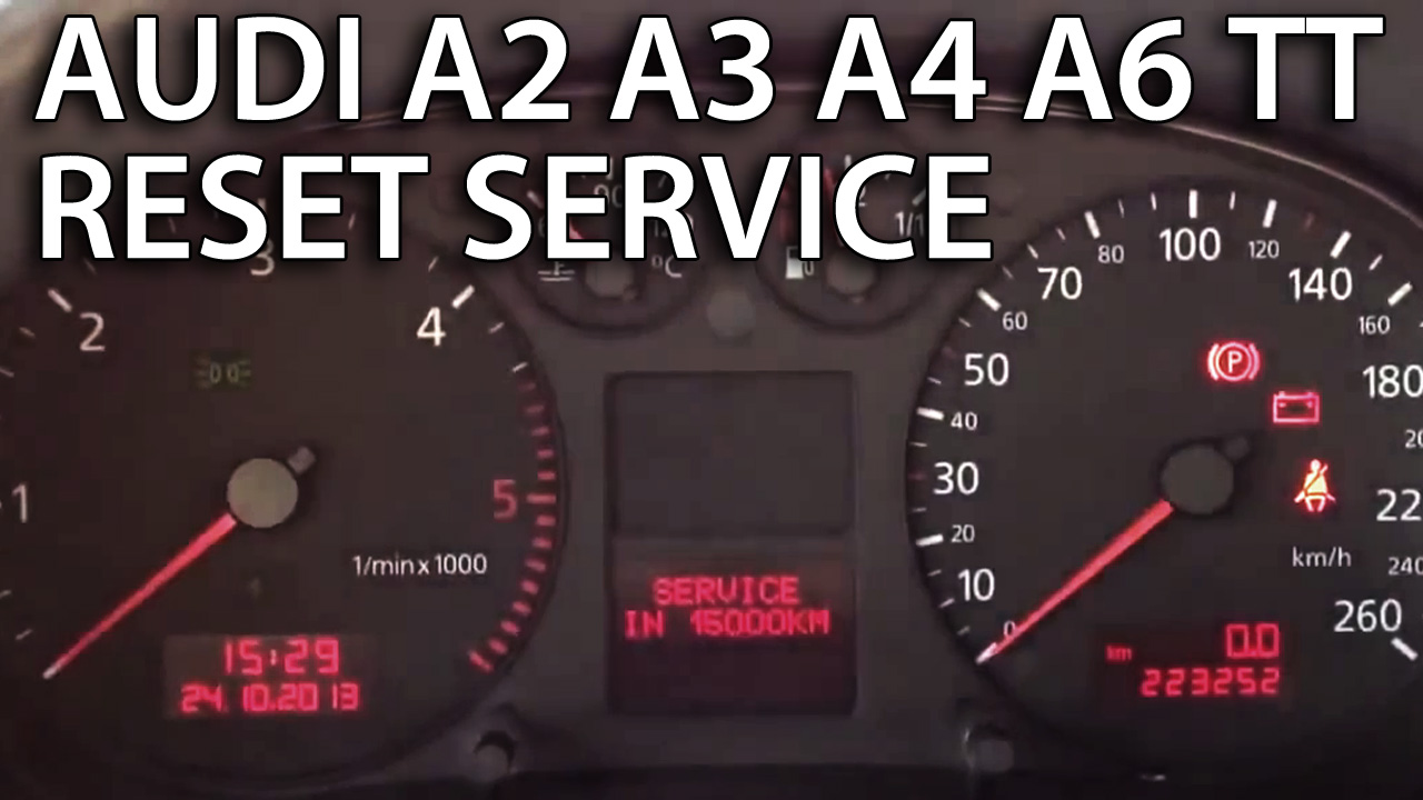 Audi Reset Service Reminder A2 A3 A4 A6 TT Mr fix info